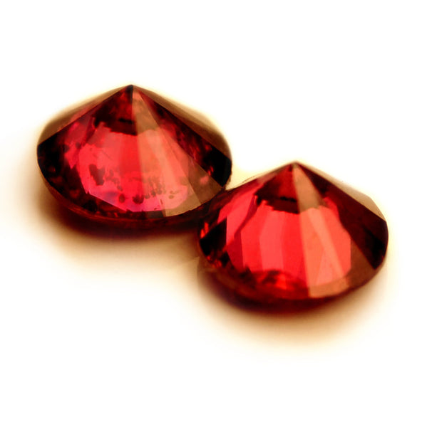3.49 mm Certified Natural Red Ruby Pair – sapphirebazaar